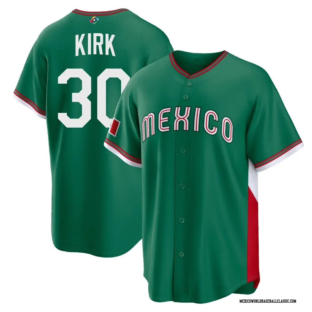 Men's Alejandro Kirk Mexico Baseball Replica Green 2026 World Classic ...