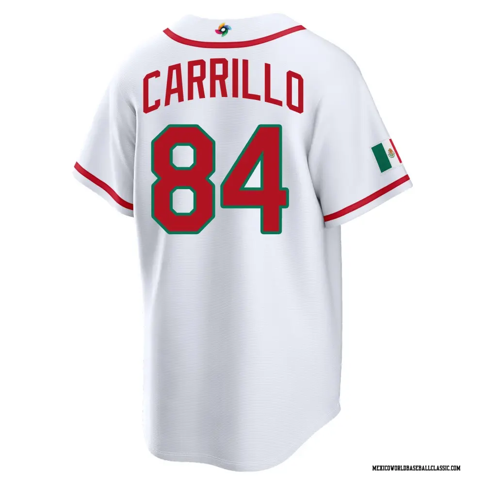 Men's Alex Carrillo Mexico Baseball Replica White 2026 World Classic ...