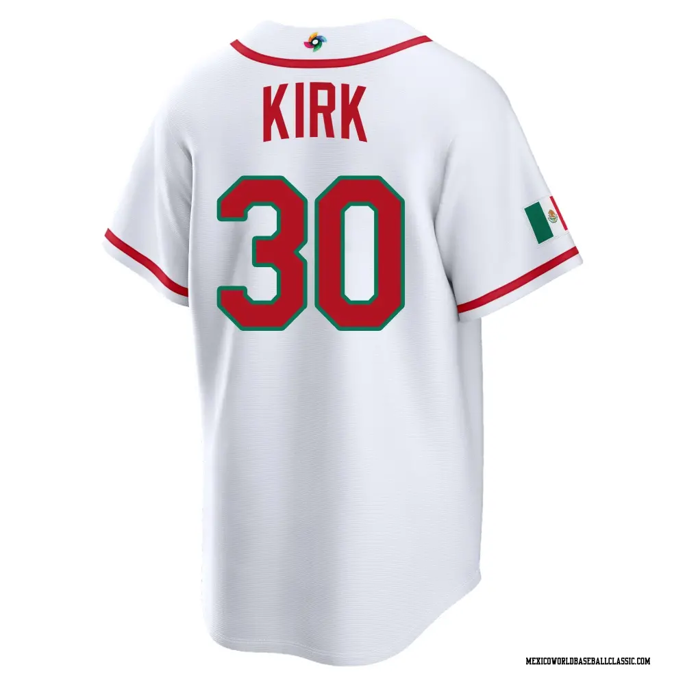 Youth Alejandro Kirk Mexico Baseball Replica White 2026 World Classic ...