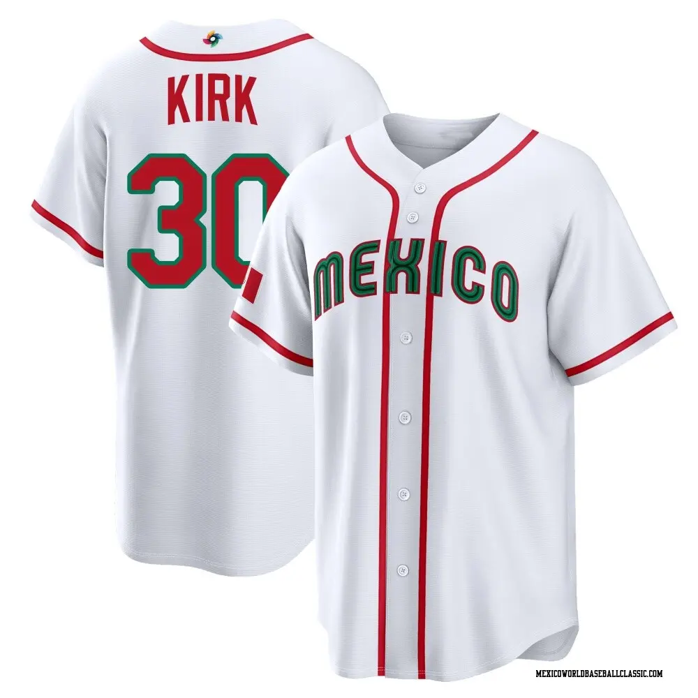 Youth Alejandro Kirk Mexico Baseball Replica White 2026 World Classic ...